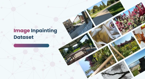 Image Inpainting Dataset for AI and Machine Learning