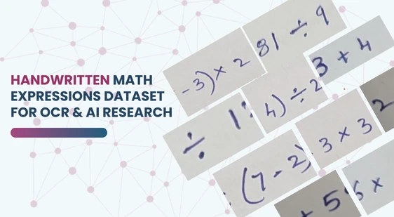 Handwritten Math Expressions Dataset for OCR & AI Research